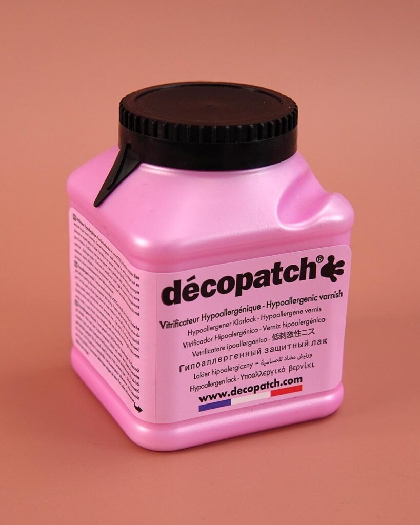 Vernis Décopatch Hypoallergénique - rigidifier un tissage de perles